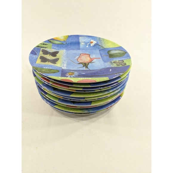 adidas | Dining | Set 2 Sakura Evolution Melamine Melmac Salad Plates ...